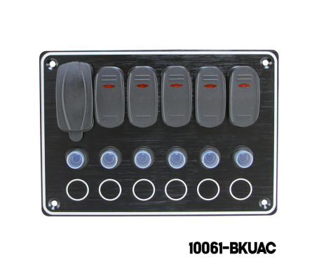 AAA - 5 Gang Switch Panel - With USB Ports ( Type A + Type C)